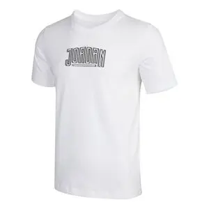 JORDAN Dna Ss Crew 2 Alphabet Logo T-shirt - White