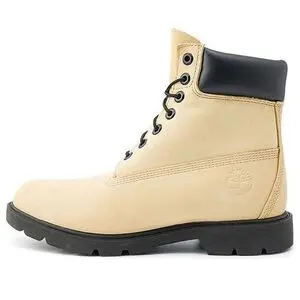 Timberland Classic 6 Inch Lace Up Waterproof Nubuck Boots - Yellow/black