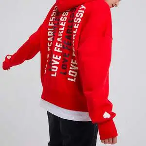 CONVERSE Love The Progress" Oversized Pullover Hoodie