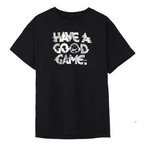 Nike Max 90 Printed Round Collar Casual Short Sleeved Male - Black