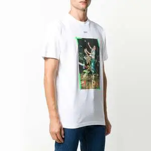 Off-White Painting Print Short Sleeve Tee - White
