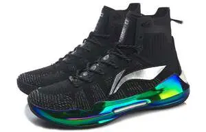 LI-NING Yushuai 13 Hi "polar Night" Athletic Sneakers - Black/green
