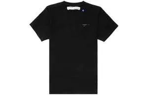 Off-White Unfinished Loose Round Neck Short Sleeve