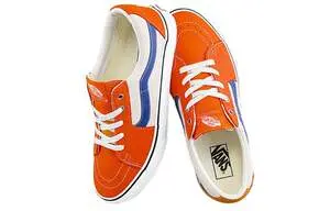 VANS Sk8-low Sneakers - Orange/white