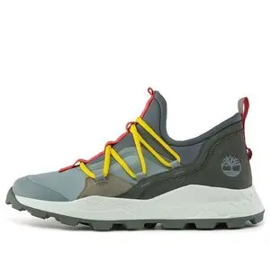 Timberland Brooklyn Oxford Trainers - Grey/yellow/red