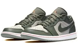 JORDAN 1 Low "military " Sneakers - Green