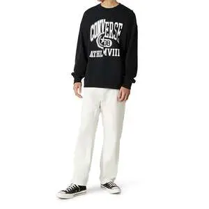 CONVERSE Alphabet Logo Round Neck Pullover