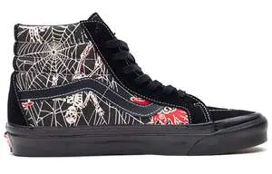 VANS Sk8-hi 38 Dx Anaheim Factory Og Black Spider Web - Black/white/red