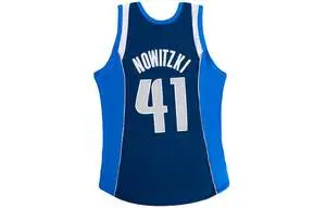 Mitchell & Ness Nba Dallas Mavericks "mavericks 41" Basketball Jersey - Blue/silver