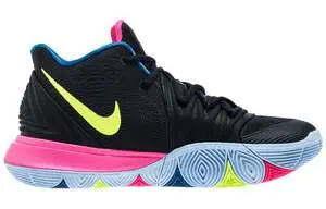 Nike Kyrie 5 Ep 'just Do It' Basketball Sneakers - Black/volt-hyper Pink