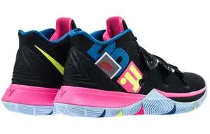 Nike Kyrie 5 Ep 'just Do It' Basketball Sneakers - Black/volt-hyper Pink