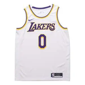 Nike Los Angeles Lakers Kuzma #0 Basketball Jersey - White