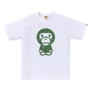 A BATHING APE Bitmap Big Baby Milo Tee - White