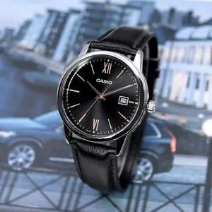 Casio Dress Series Minimalistic Analog Watch - Black