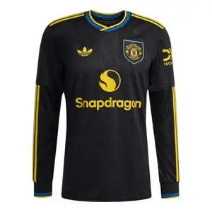 Adidas Manchester United 2025/2026 Long Sleeve Third Jersey - Black