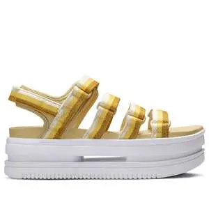 Nike Icon Classic Platform Sandals - White/yellow/orange