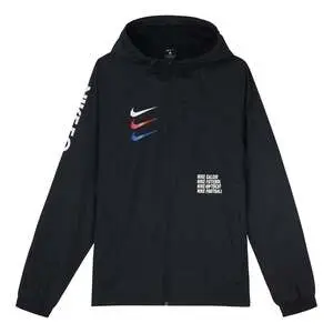 Nike F.c. Woven Breathable Football Sports Jacket - Black
