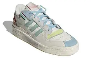 Adidas Originals Forum Exhibit Low Sneakers - White/green/pink