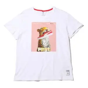PUMA X Charlotte Olympia Round Neck Short Sleeve T-shirt - White