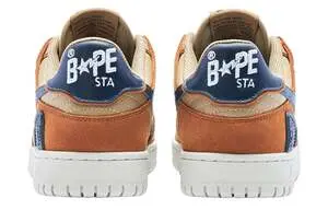 A BATHING APE Sk8 Sta Leather Low Top Sneakers