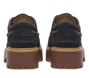 Timberland C.f. Stead Indigo Suede Platform Boat Shoes