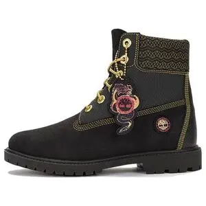 Timberland Lunar New Year Inch Lace Up Boots - Black/gold