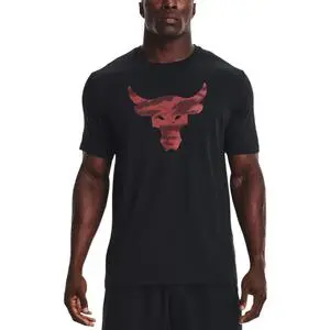 Under Armour Project Rock Brahma Bull T-shirt 'black Red - Black/red