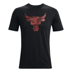 Under Armour Project Rock Brahma Bull T-shirt 'black Red - Black/red