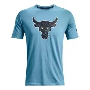 Under Armour Project Rock Brahma Bull Short Sleeve T-shirt - Sky Blue