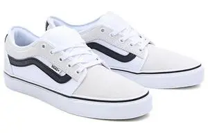 VANS Chukka Low Sidestripe Sneakers - White/black