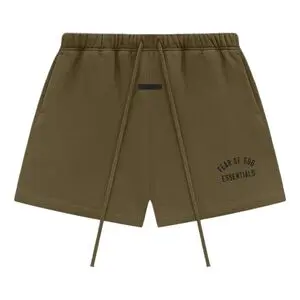 Fear Of God Fleece Soccer Short - Olive Green