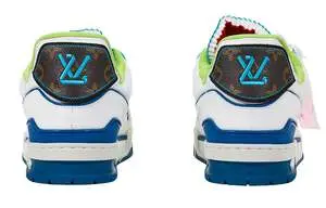 LOUIS VUITTON Low Top Sneakers - White/blue/green