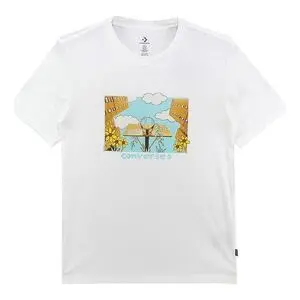 CONVERSE Overgrown Hoops T-shirt Asia Sizing - White