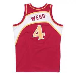 Mitchell & Ness Atlanta Hawks Spud Webb 1986-87 Swingman Jersey - Red