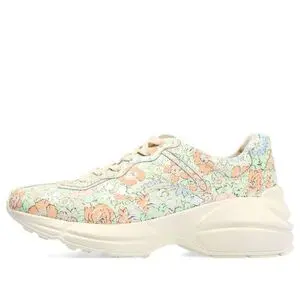 Gucci Rhyton "liberty London" Floral Sneakers - Green