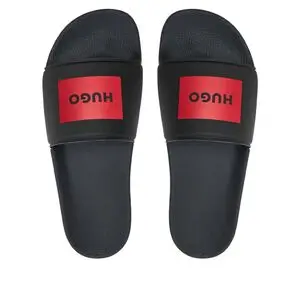 Hugo Boss Mule Slippers With Logo Detailing