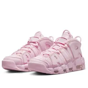 Nike More Uptempo Foam' High Top Sneakers - Pink