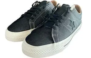 CONVERSE One Star Pro Low Denim Sneakers - Black/black/egret