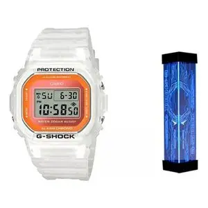 Casio G-shock Square Watch - Whiteorange