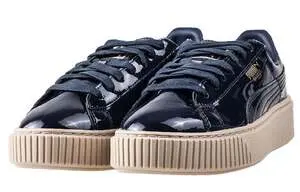 PUMA Basket Platform Patent Sneakers