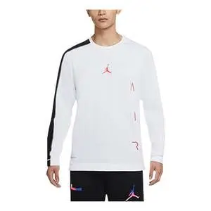 JORDAN Air Long Sleeve Crewneck Shirt - White