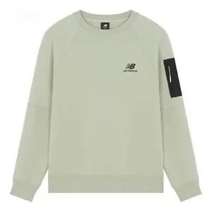 NEW BALANCE Logo Printing Round Neck Pullover - Green