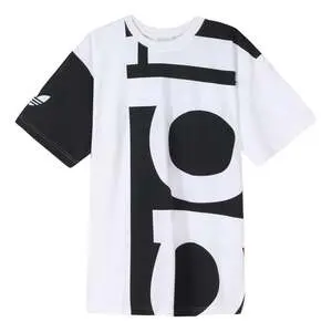 Adidas Originals Big Adi Tee Printing Short Sleeve White - Black/white