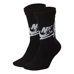 JORDAN Logo Printing Sports Socks - Black