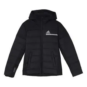 Adidas Down Hooded Jacket - Black