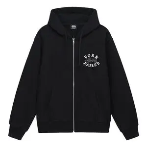 StÜssy X Born X Raised Logo Zip Hoodie
