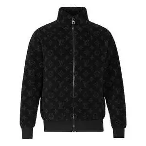 LOUIS VUITTON Monogram Fleece Full Logo Zipper Jacket