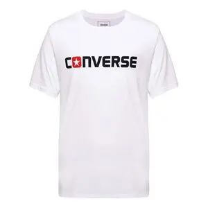 CONVERSE Pure Cotton Alphabet Short Sleeve - White