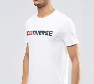 CONVERSE Pure Cotton Alphabet Short Sleeve - White