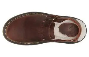 Dr. Martens Faux Fur Lined Slingback Mules - Warm Tan